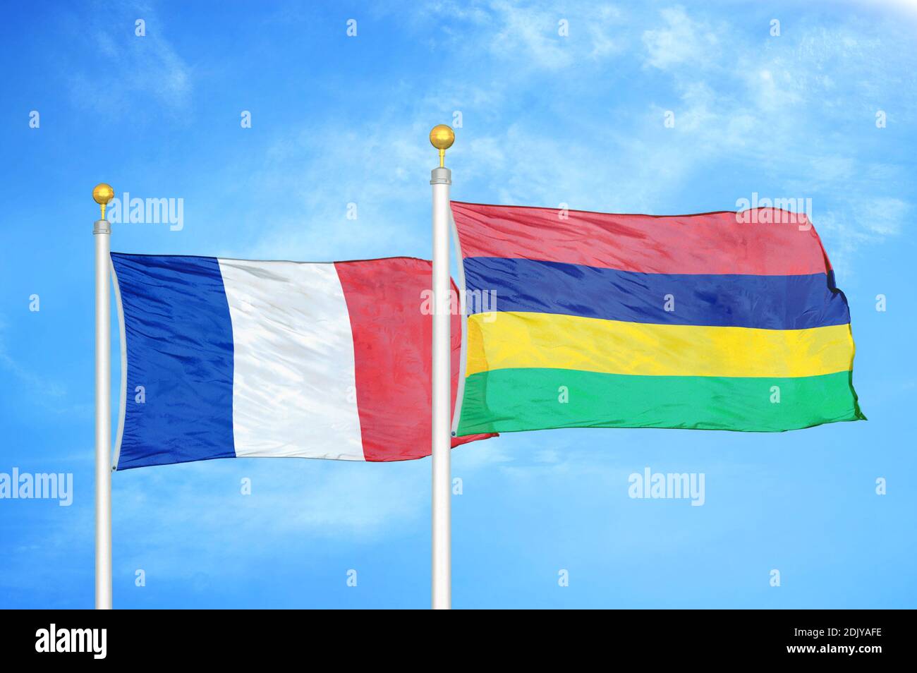 Mauritius france flag hi-res stock photography and images - Alamy