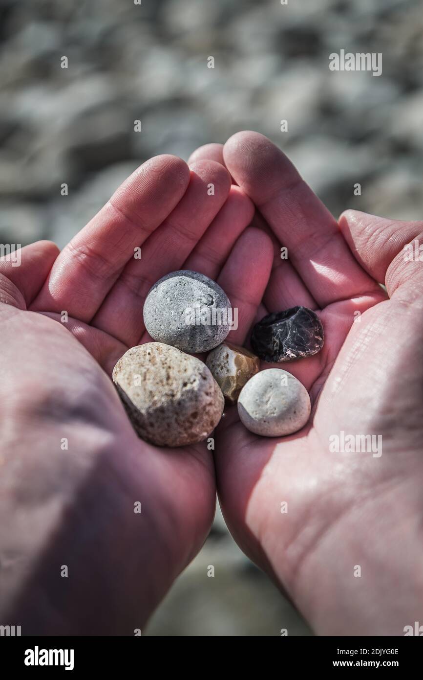 Pebble gathering hi-res stock photography and images - Alamy