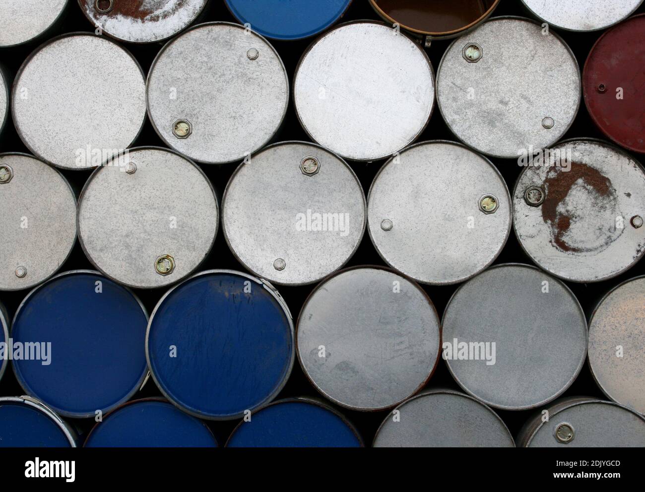 Stack of oil drums hi-res stock photography and images - Alamy
