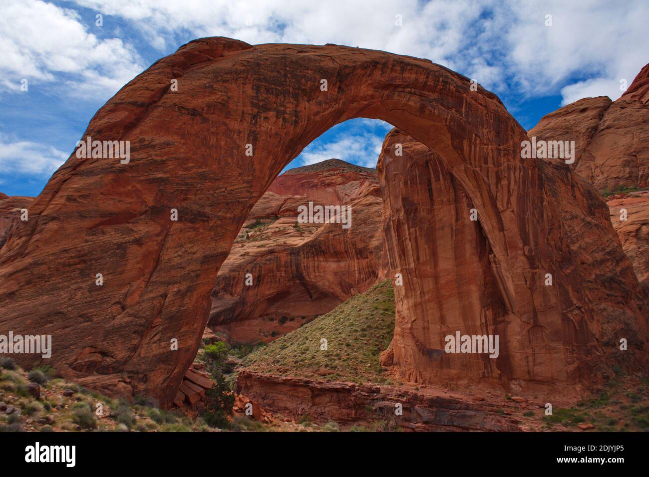 Rock Formation On Mountain Rainbow Bridge Stock Photo - Alamy