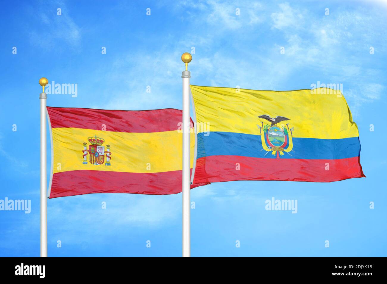 Spain ecuador flag hi-res stock photography and images - Alamy