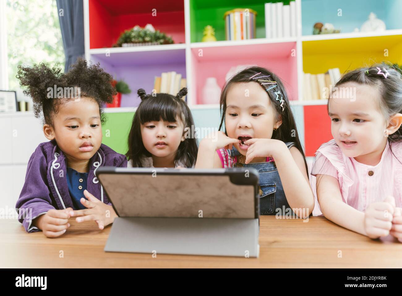 Preschool Classroom Children Table High Resolution Stock Photography ...