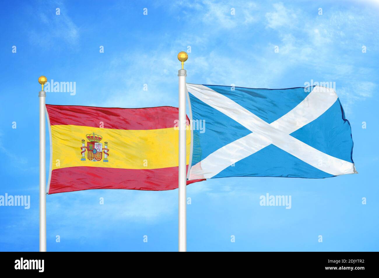 Scotland spain flag hi-res stock photography and images - Alamy