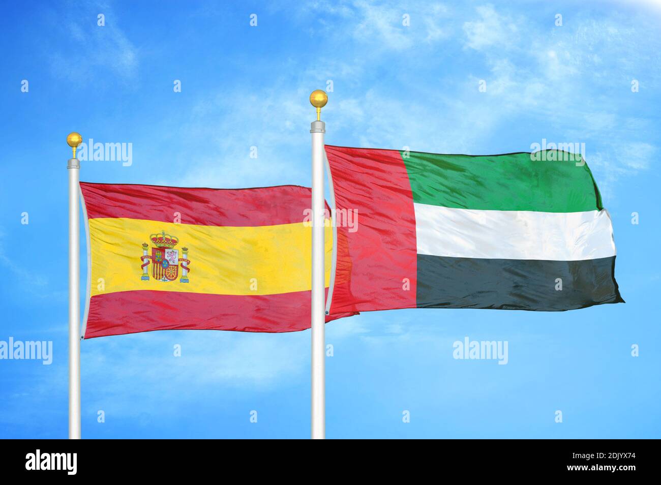 Emirates spain flag hi-res stock photography and images - Alamy