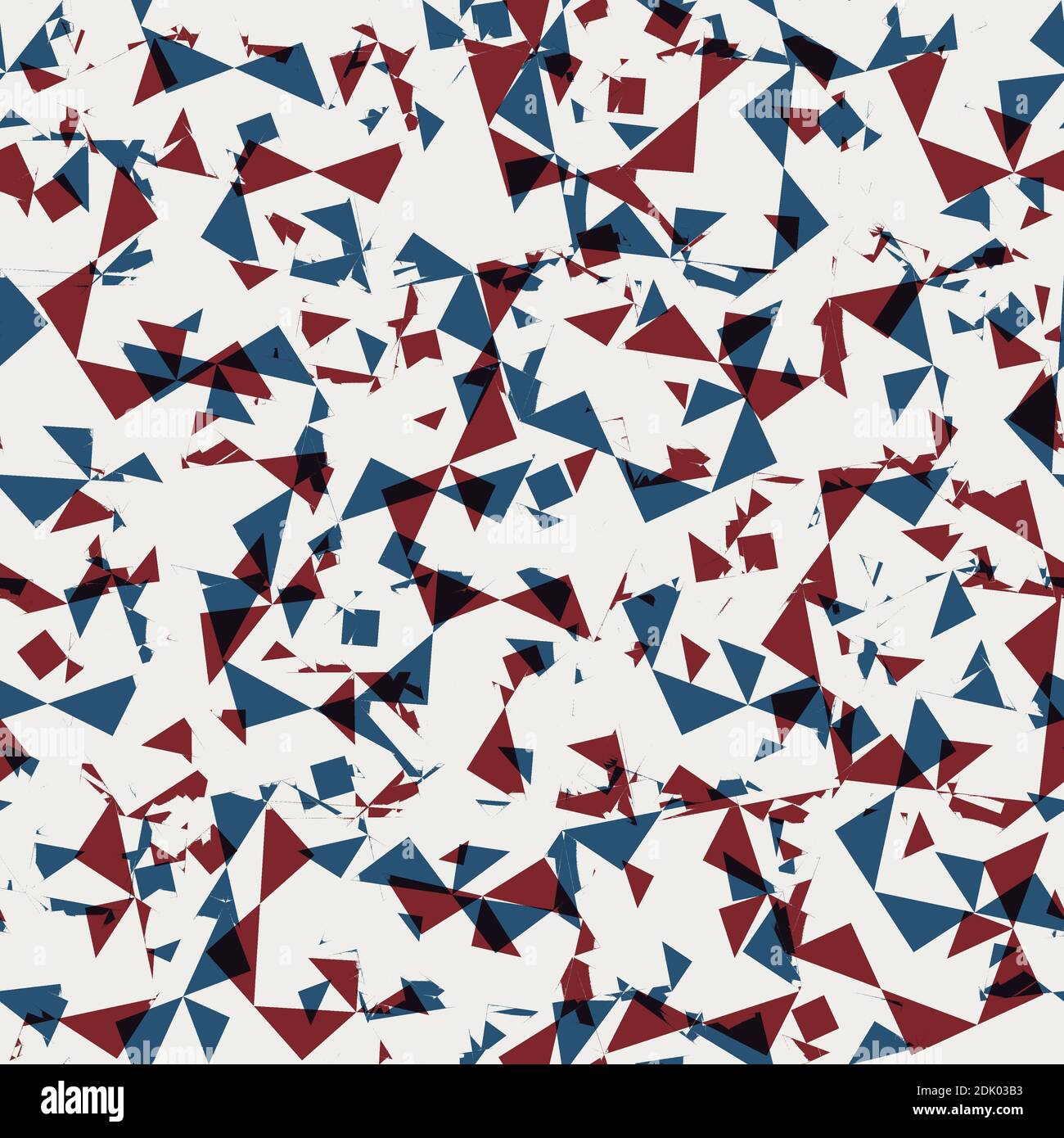 Seamless geo pattern in red blue black white Stock Photo - Alamy