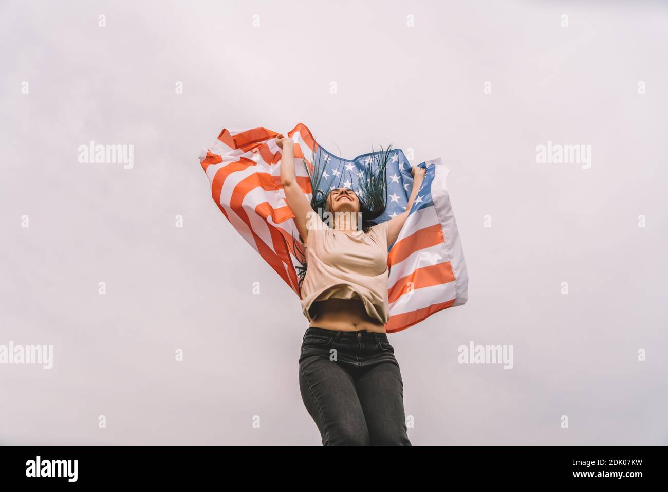 Angel Holding American Flag High Resolution Stock Photography and ...