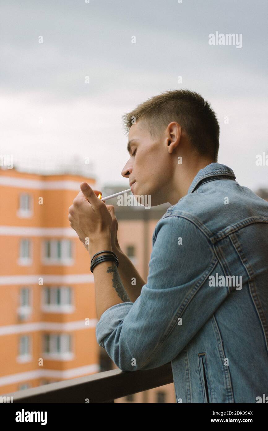 Smoking Balcony High Resolution Stock Photography and Images - Alamy