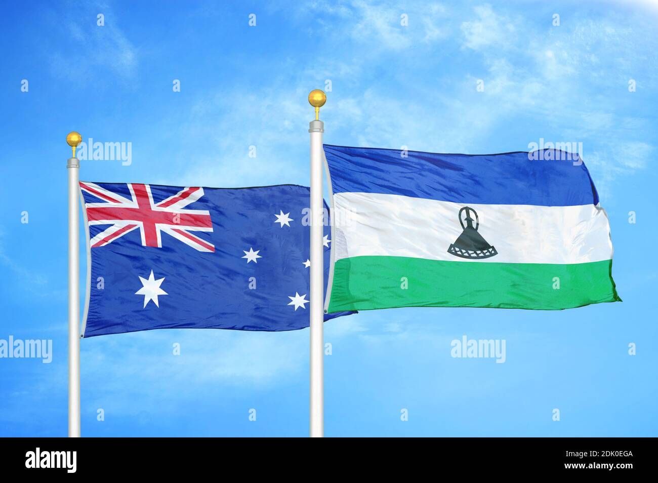 Australia lesotho flag hi-res stock photography and images - Alamy
