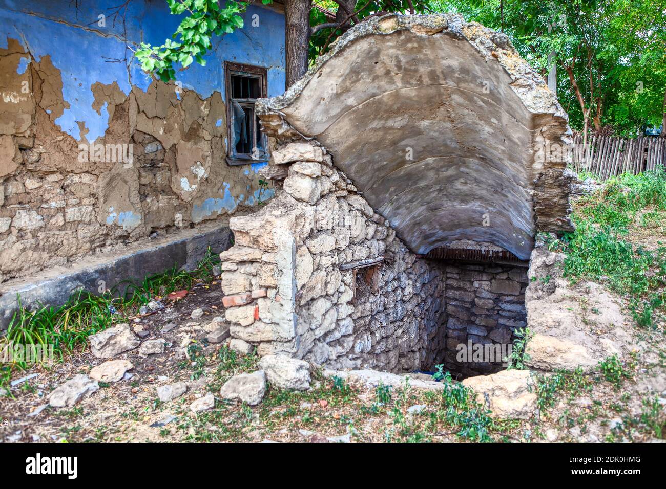 Medieval ruined wine and abandoned cellar Stock Photo - Alamy