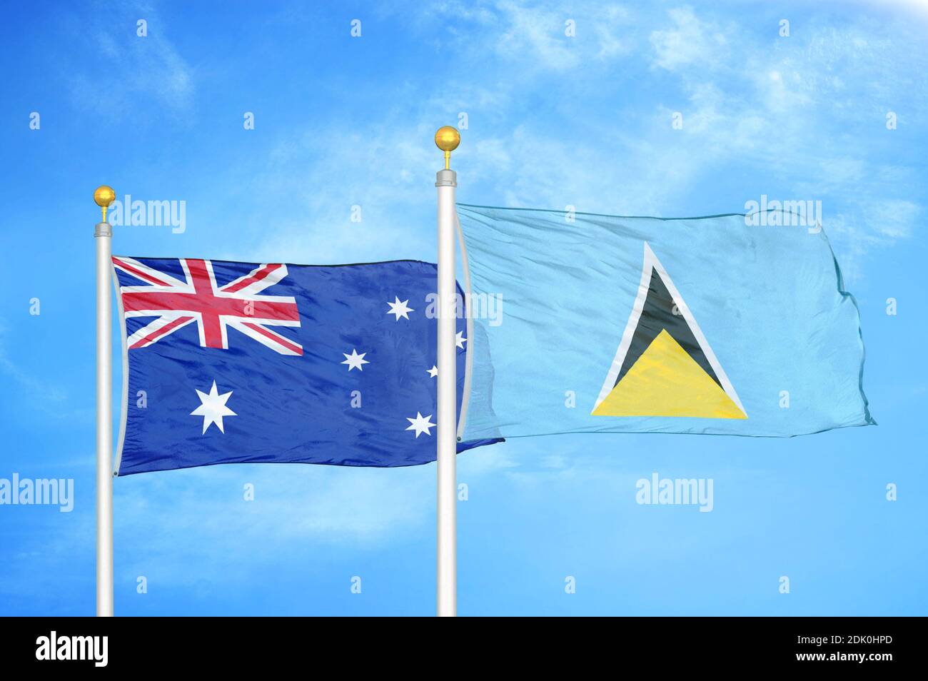 Australia saint lucia flag hi-res stock photography and images - Alamy