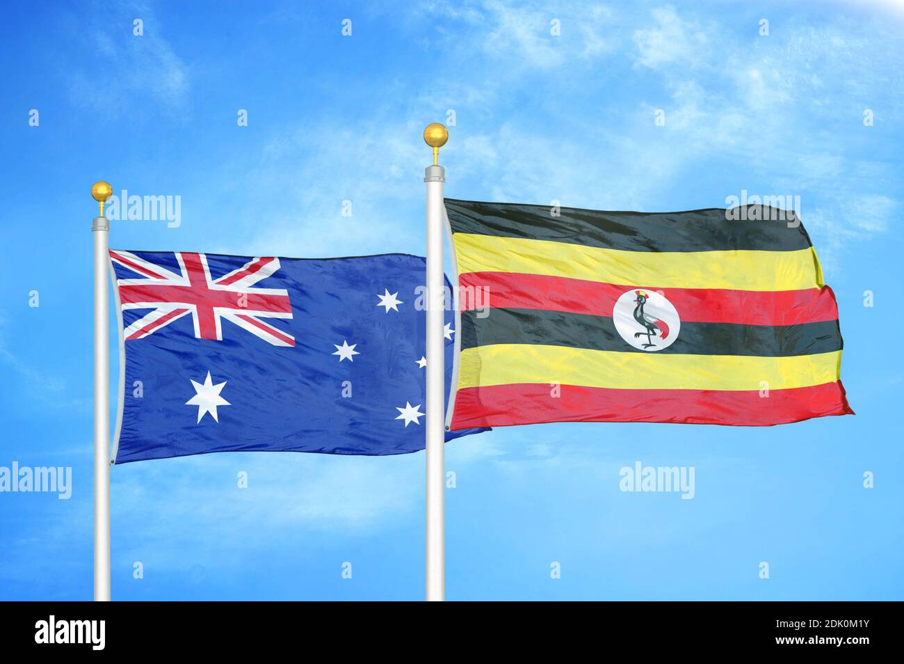 Australia uganda flag hi-res stock photography and images - Alamy