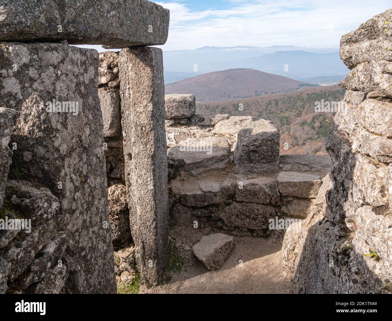 Old historical stone-made building ancient ruins in the countryside ...
