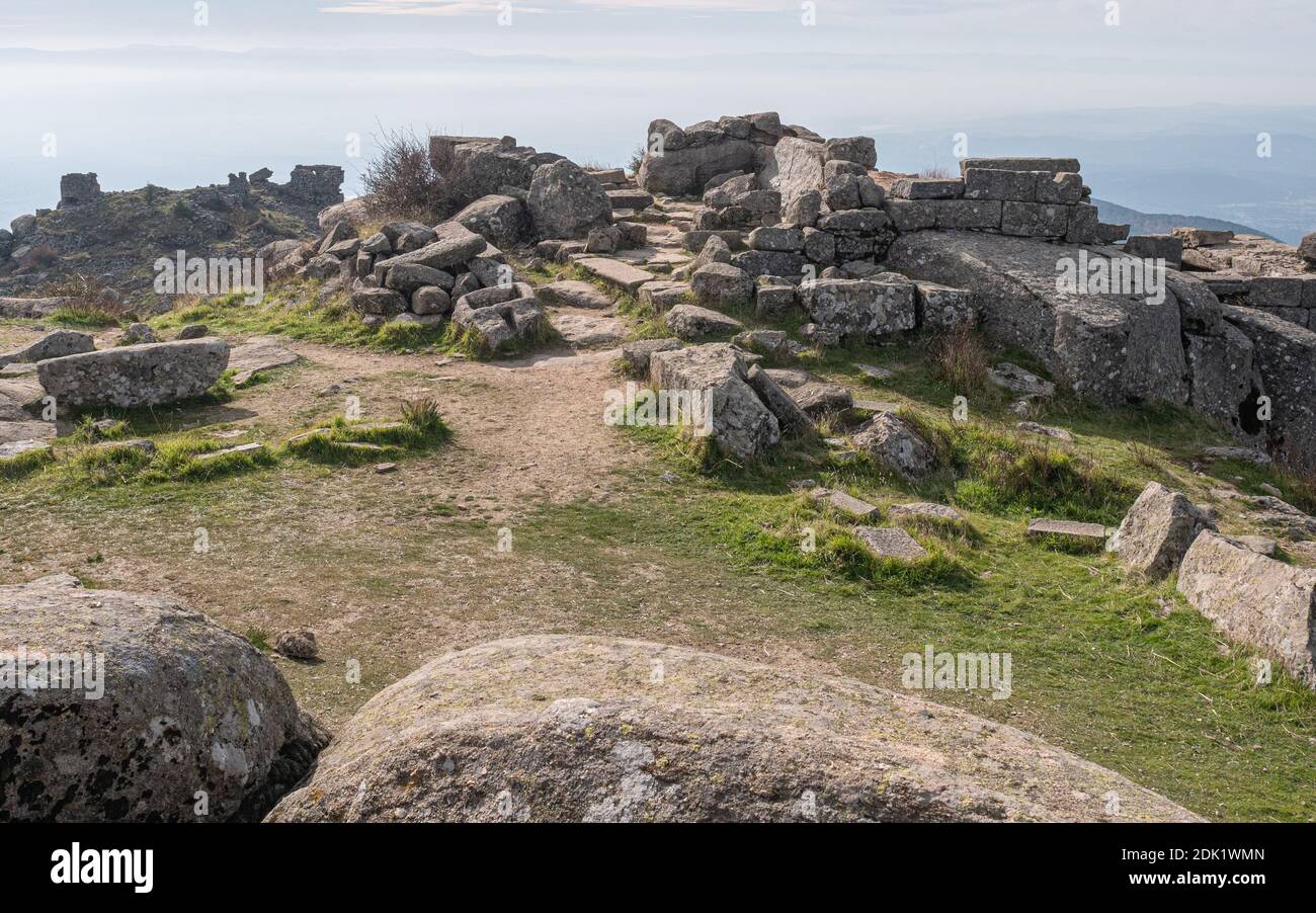 Ancient historic stone-made building ruins be seaside Stock Photo - Alamy