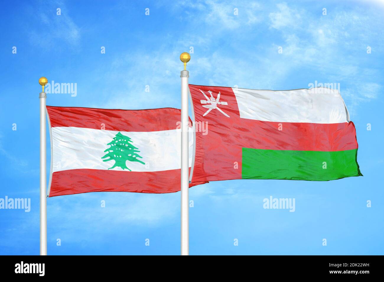 Oman lebanon flag hi-res stock photography and images - Alamy