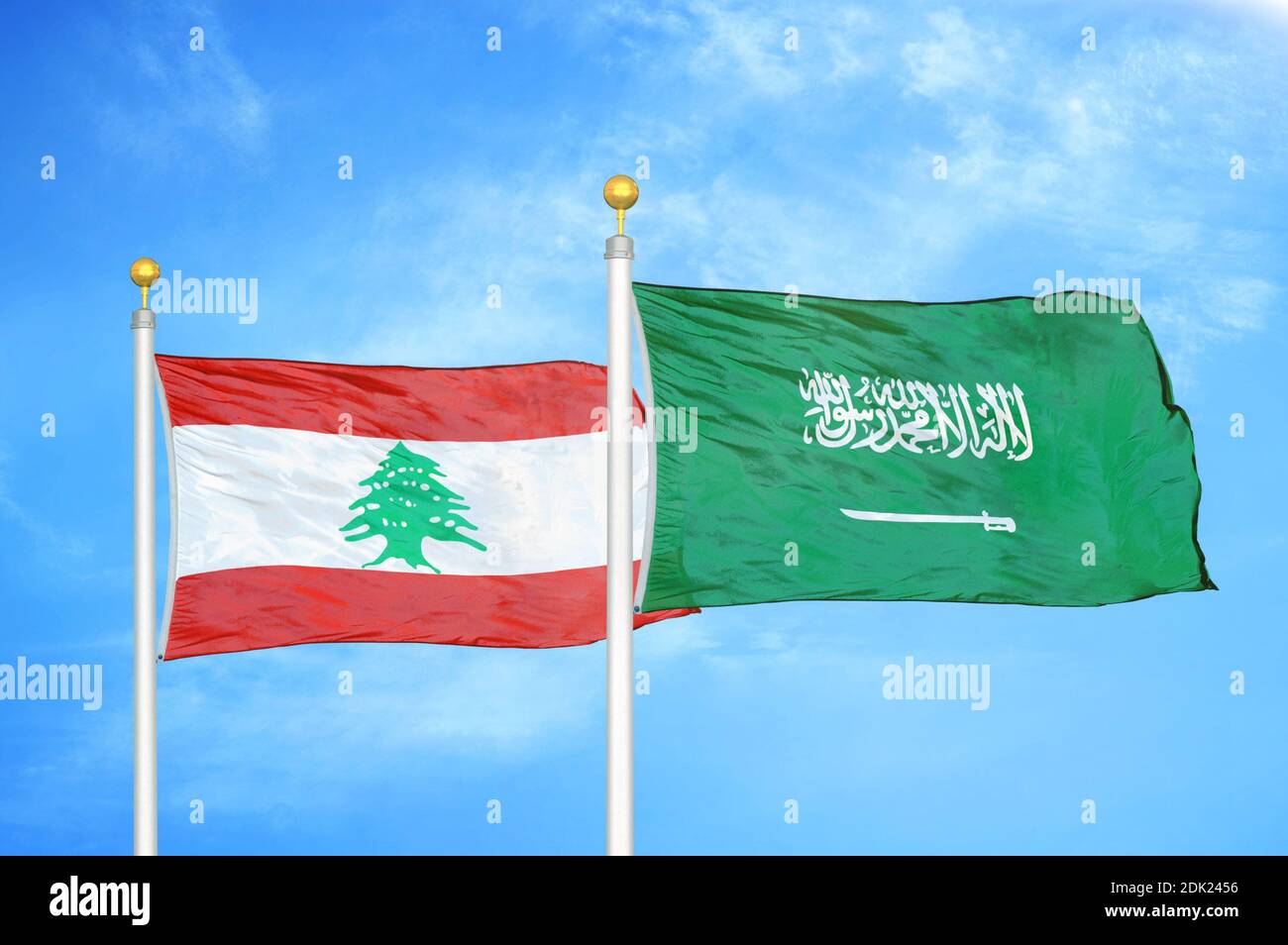 Saudi arabia lebanon flag hi-res stock photography and images - Alamy