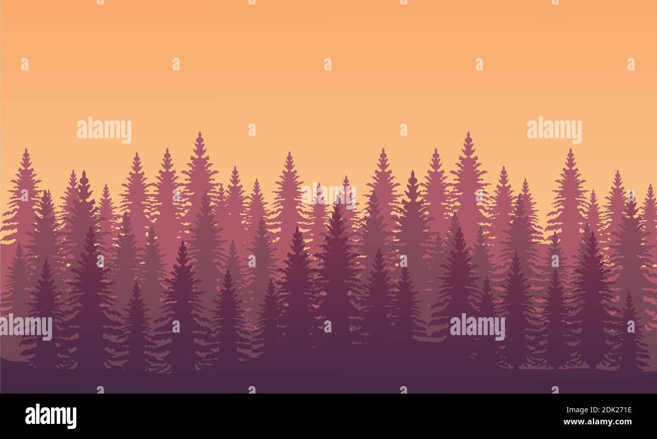 Beautiful panorama scenery on afternoon in the urban. City vector ...