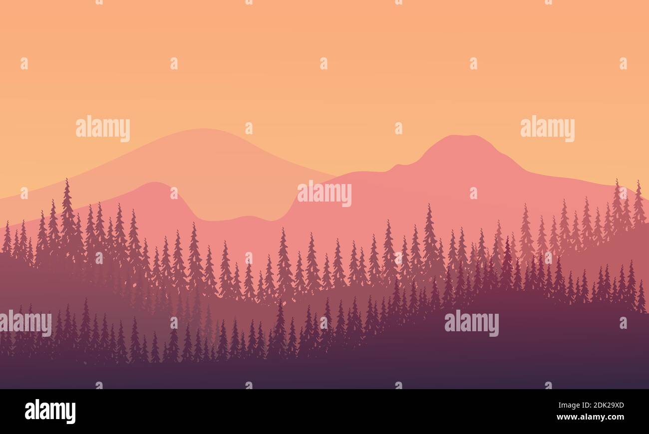 Nice lake view Stock Vector Images - Alamy