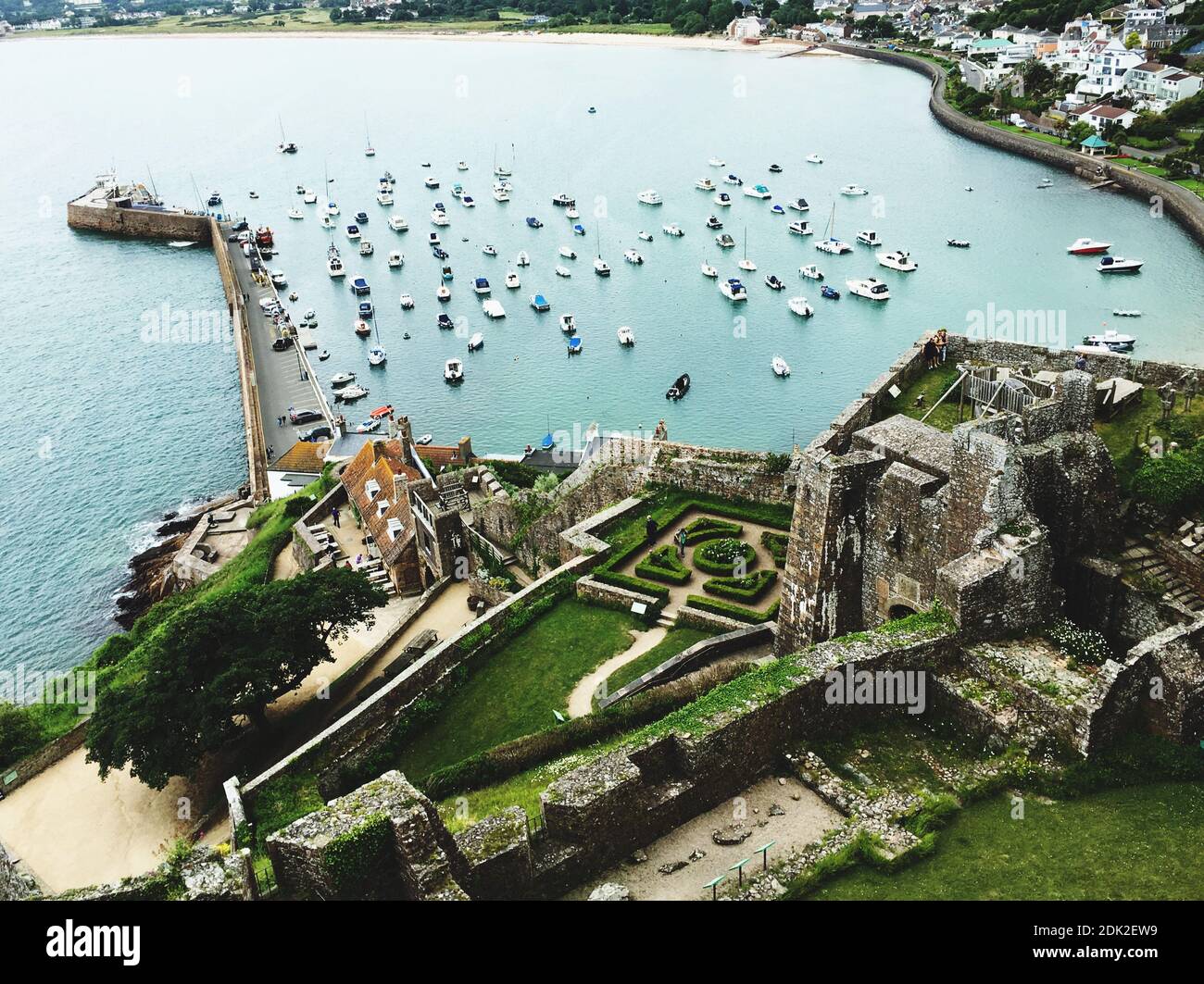 Aerial View Of Jersey Channel Islands High Resolution Stock Photography ...