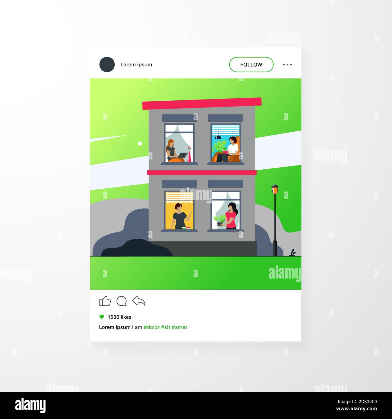 Windows People House Stock Vector Images - Alamy