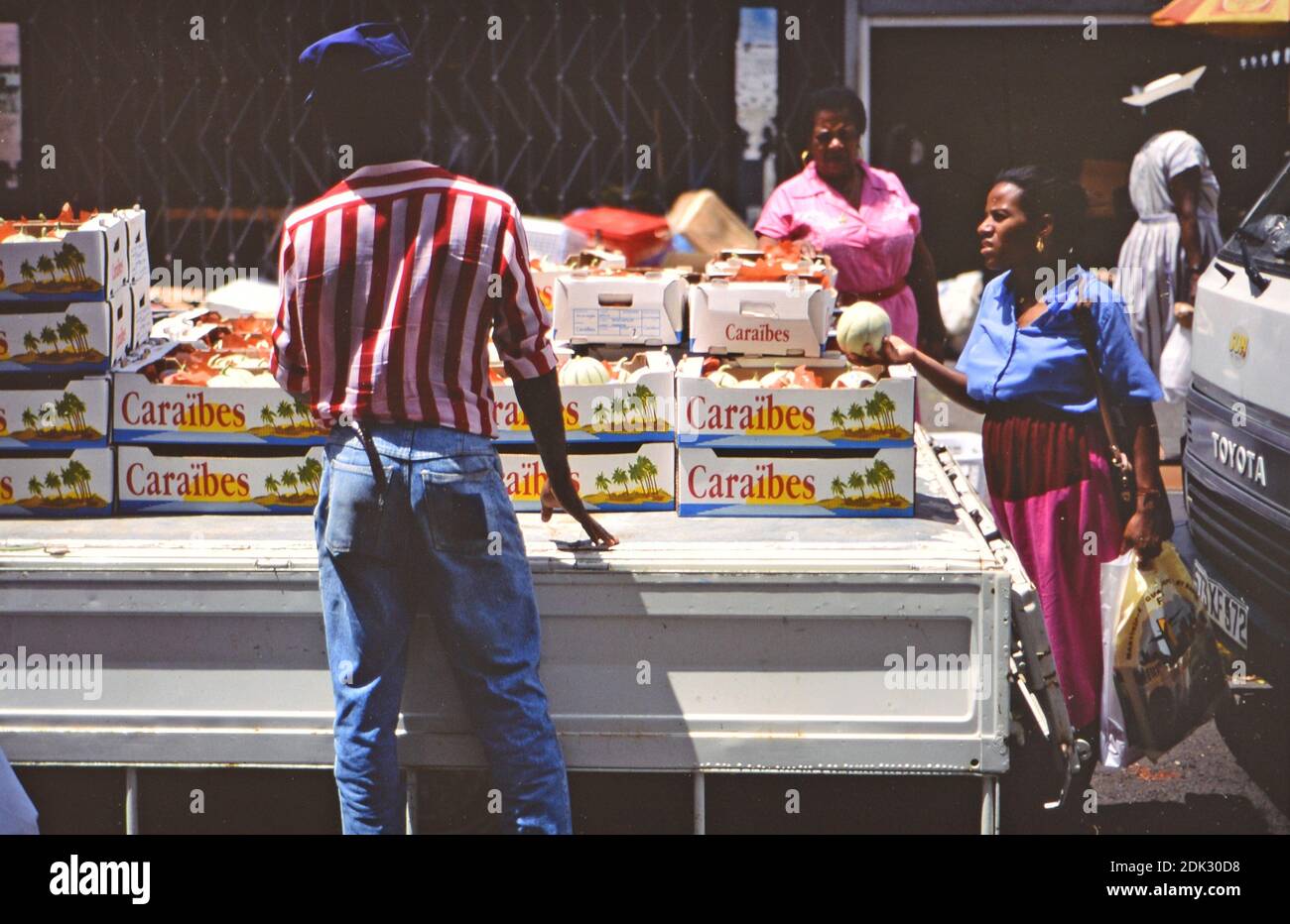 1990s outdoor market martinique hi-res stock photography and images - Alamy