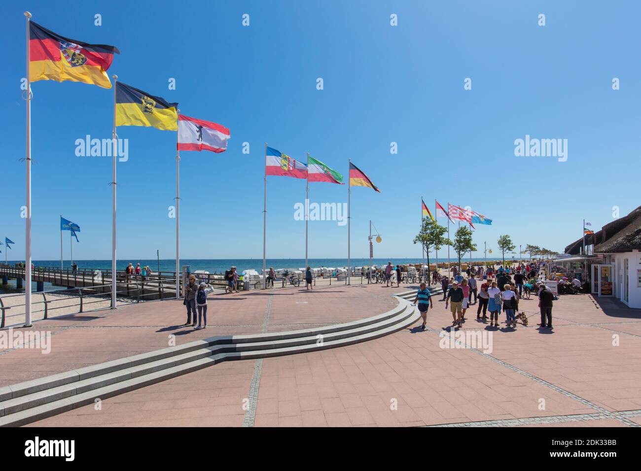 Germany, Schleswig-Holstein, Ostseebad Dahme, View from the beach ...