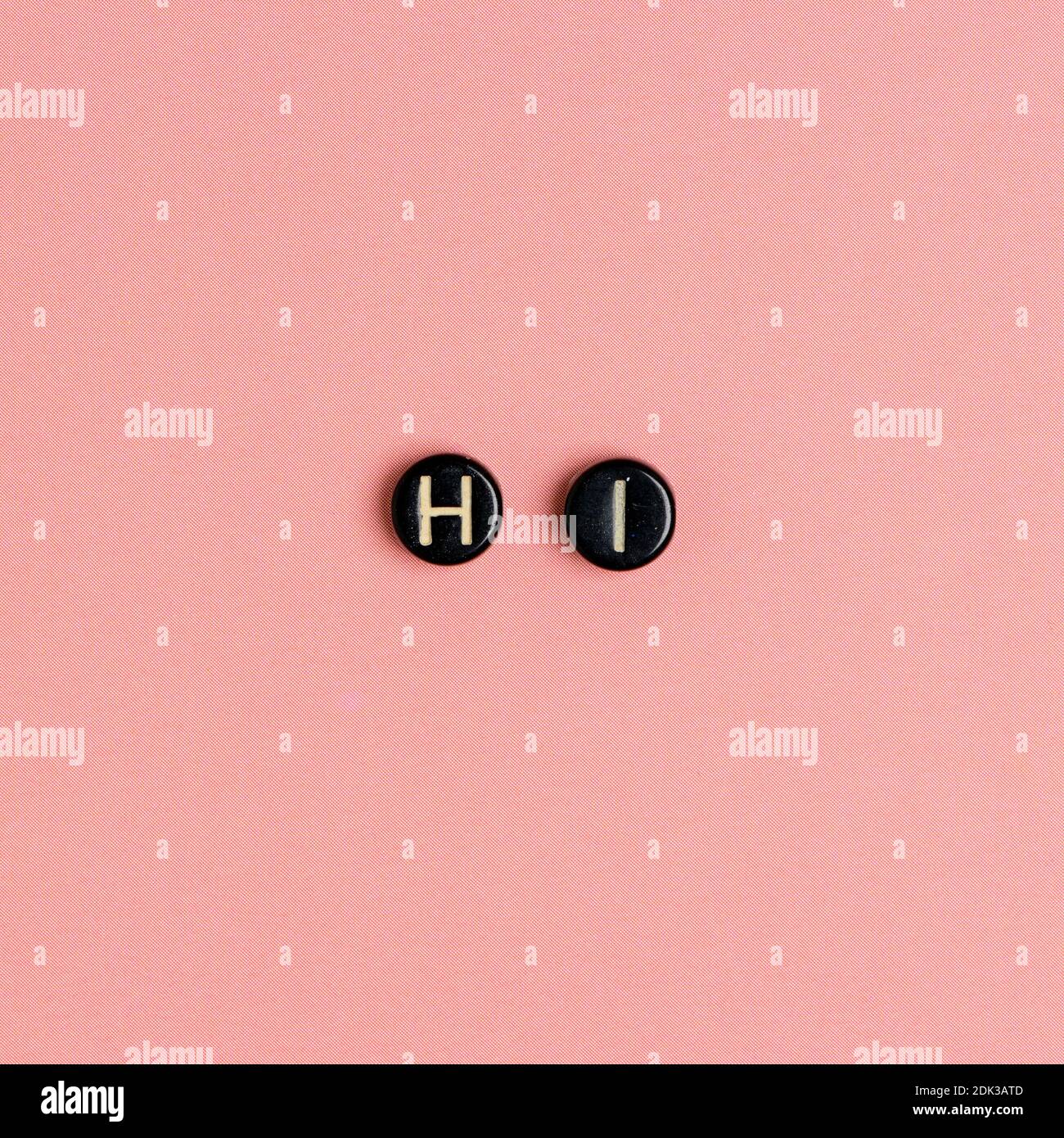 Hi alphabet hi-res stock photography and images - Alamy