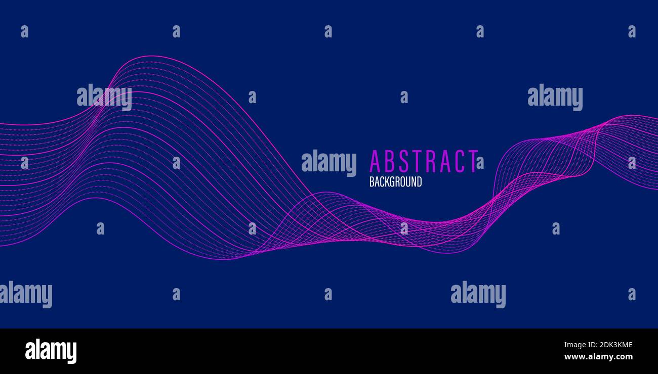 Abstract template background with wave design. Digital frequency track ...