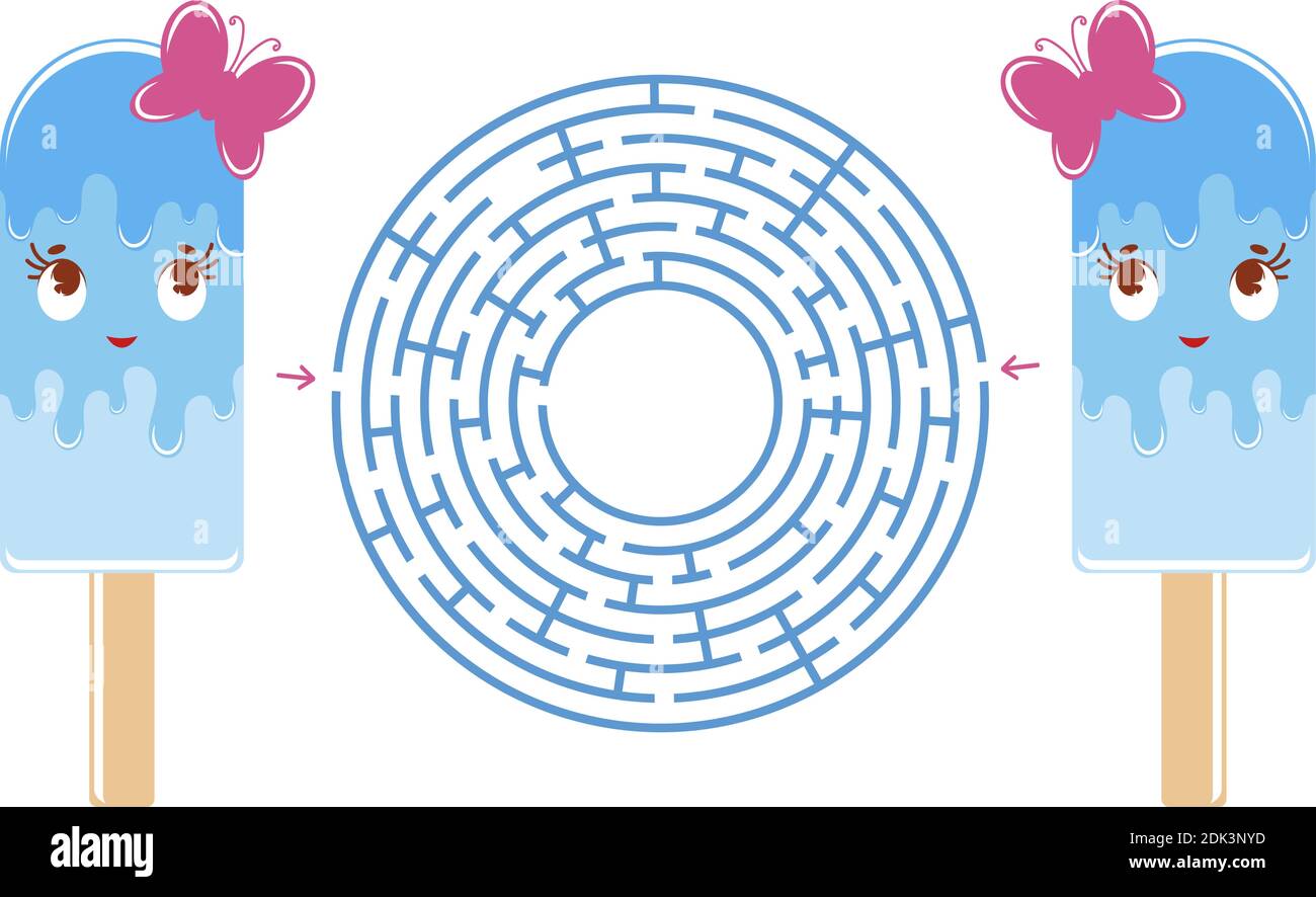 Ice cream maze Stock Vector Images - Alamy