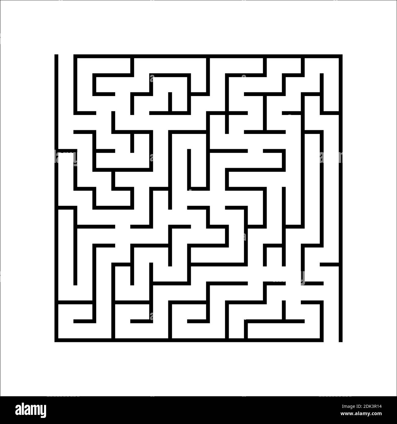 Black square maze. An interesting and useful game for kids. Children's ...