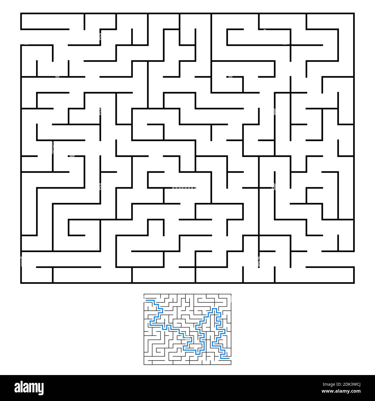 Abstract rectangular labyrinth. An interesting and useful game for ...