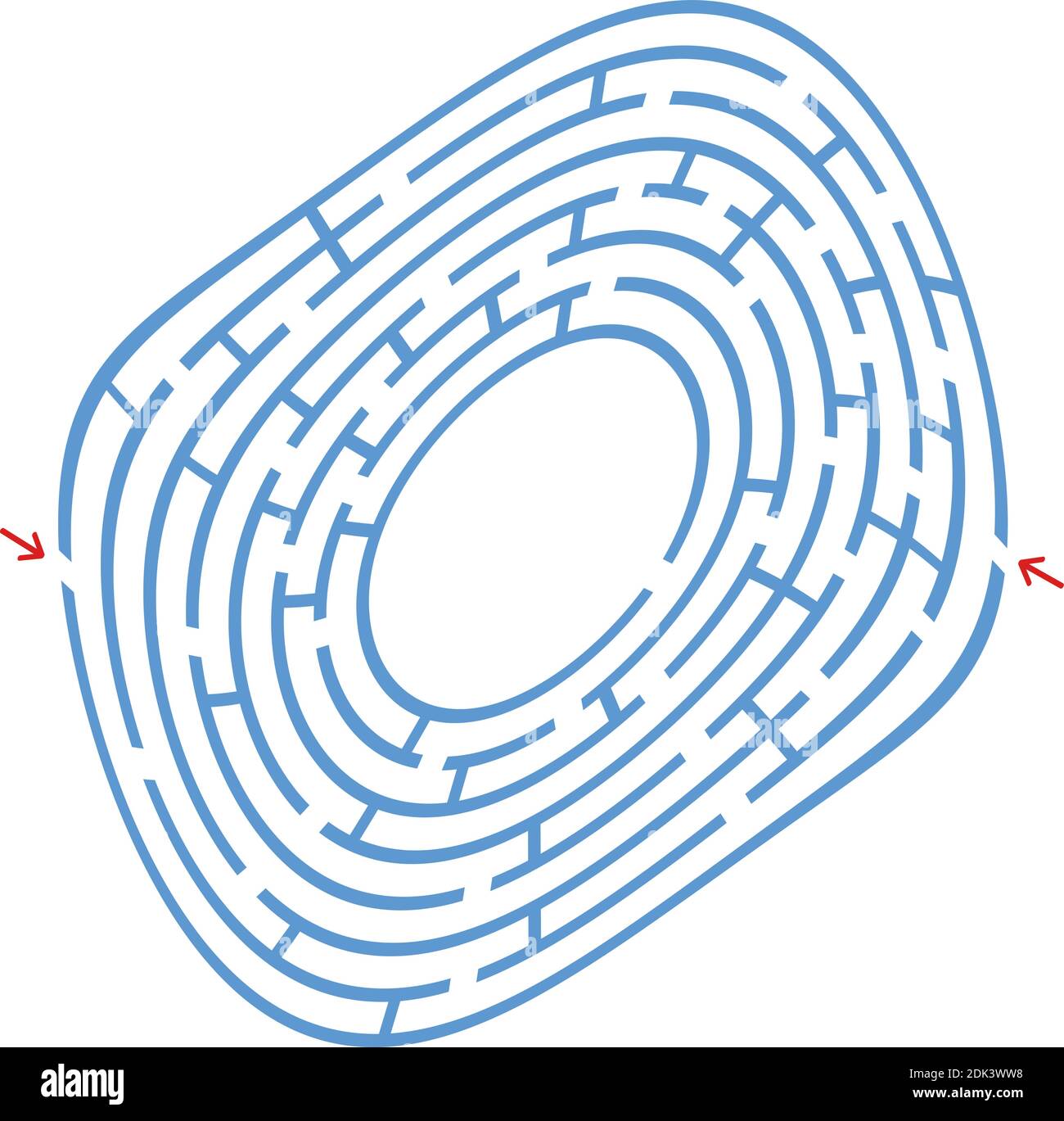 Abstract labyrinth. An interesting and useful game for children. Simple ...