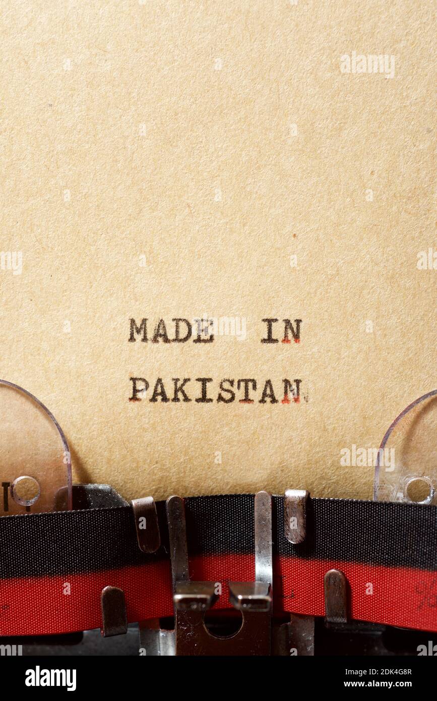 Made in pakistan hi-res stock photography and images - Alamy
