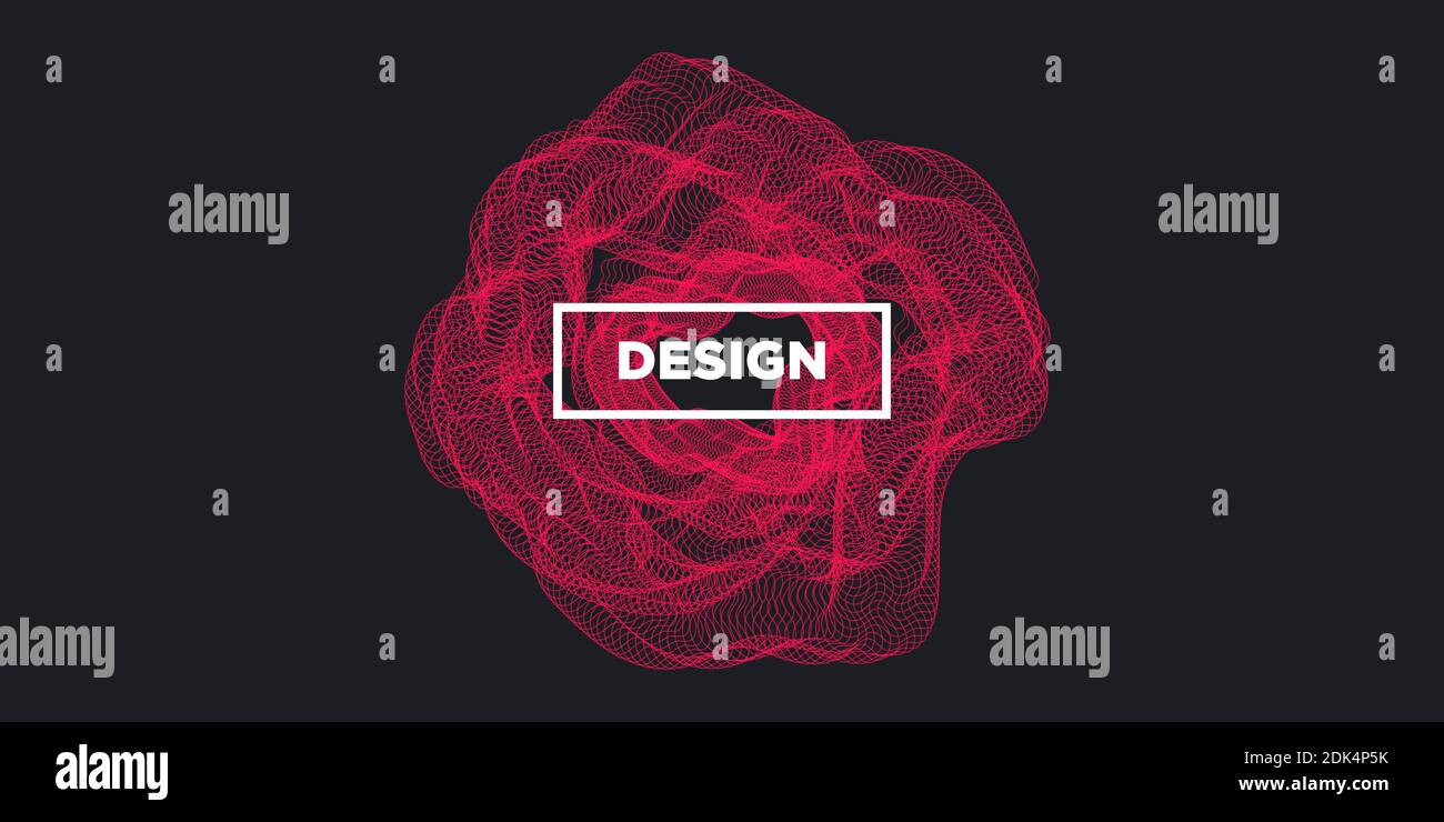 Vector abstract background with dynamic particles wave dots. Vector ...