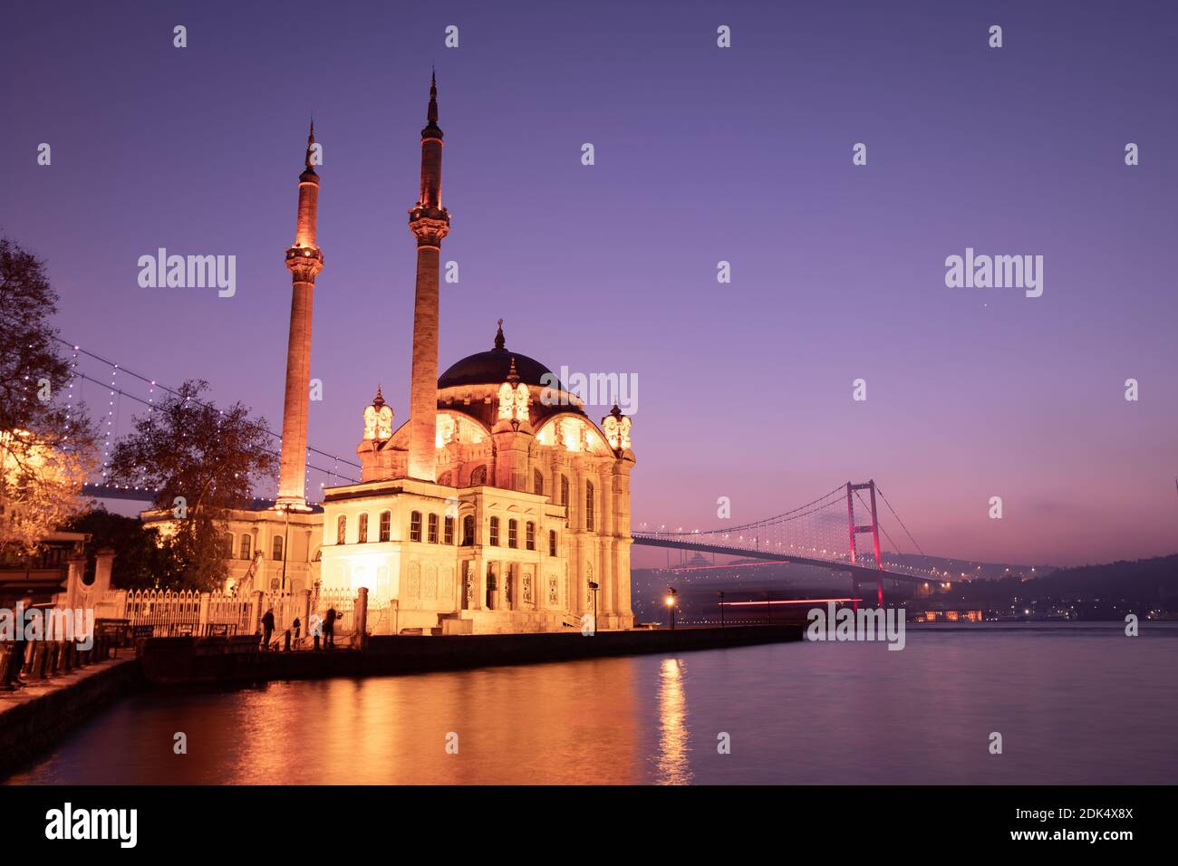Ortakoy Buyuk Mecidiye Mosque in Istanbul City, Turkey Stock Photo - Alamy