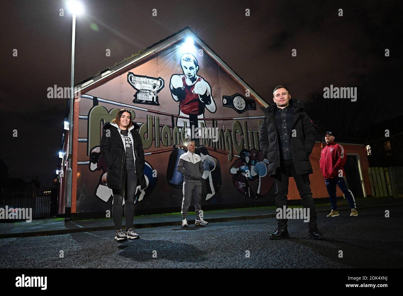 EDITORIAL USE ONLY Boxer Carl Frampton surprises Midland Boxing Club ...