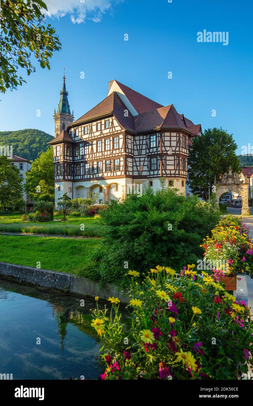 Germany, Baden-Wuerttemberg, town of Bad Urach, Urach residential ...