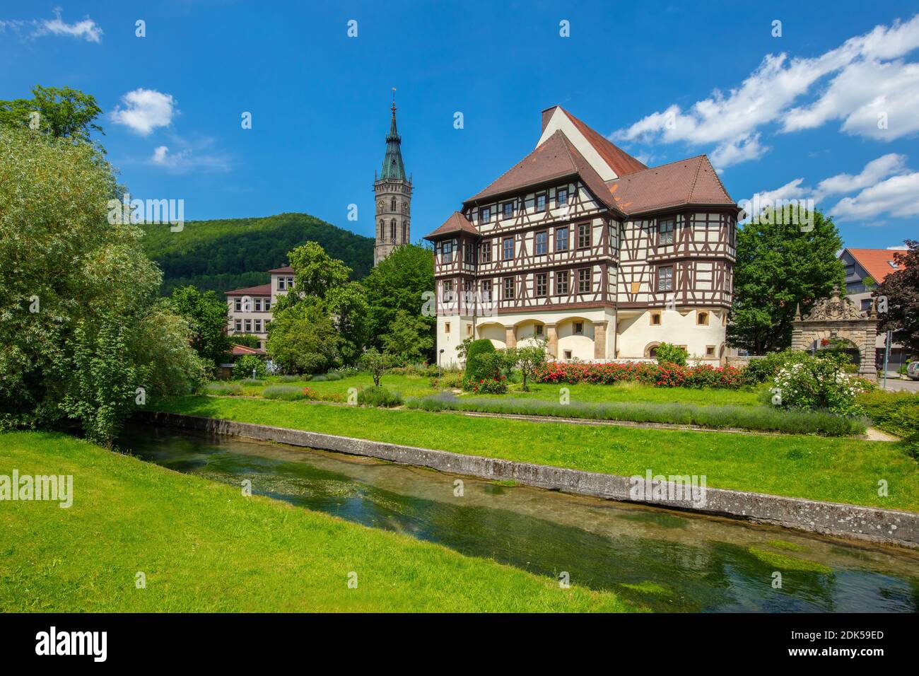 Germany, Baden-Wuerttemberg, town of Bad Urach, Urach residential ...