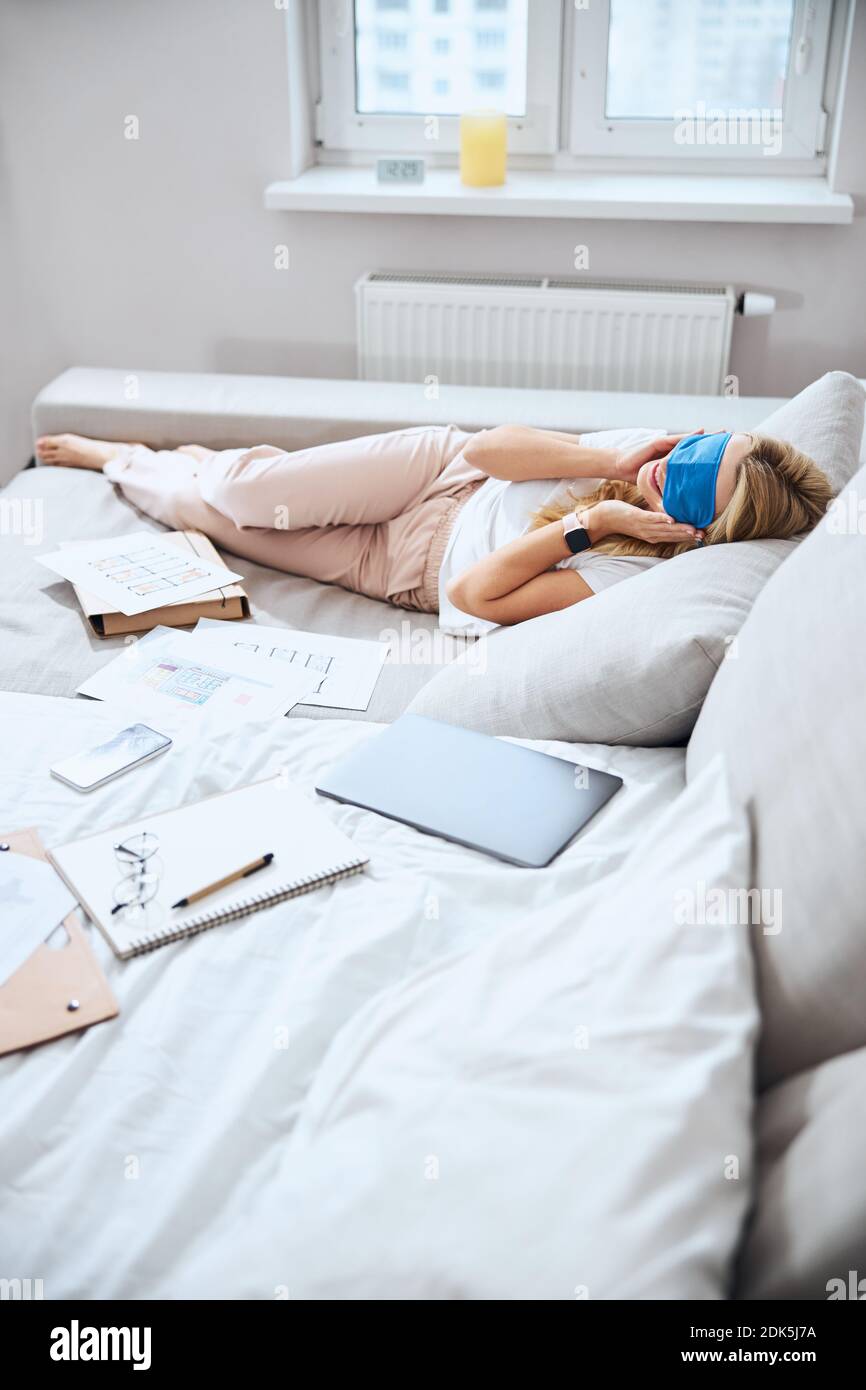 Female person having rest hi-res stock photography and images - Alamy
