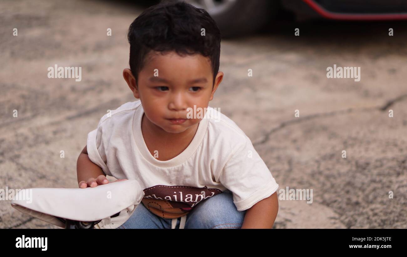 Indian Boy On Cycle High Resolution Stock Photography and Images - Alamy