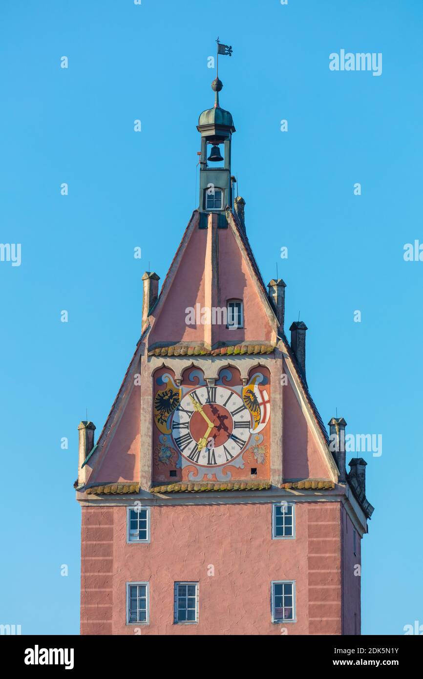 Germany, Bavaria, Allgäu, City of Memmingen, Kempter Tor (city gate ...