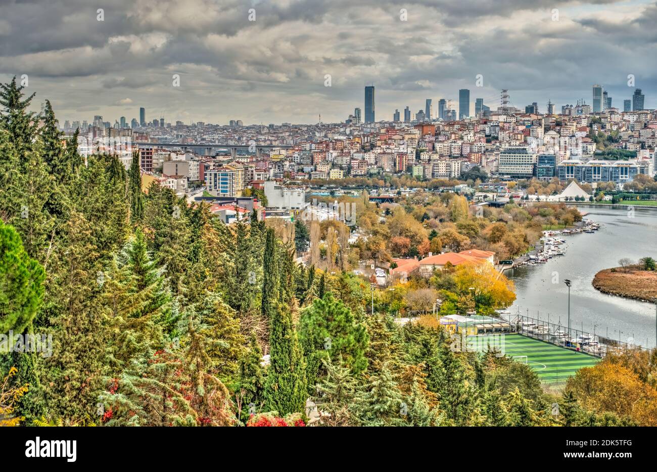 Istanbul cityscape, HDR Image Stock Photo - Alamy