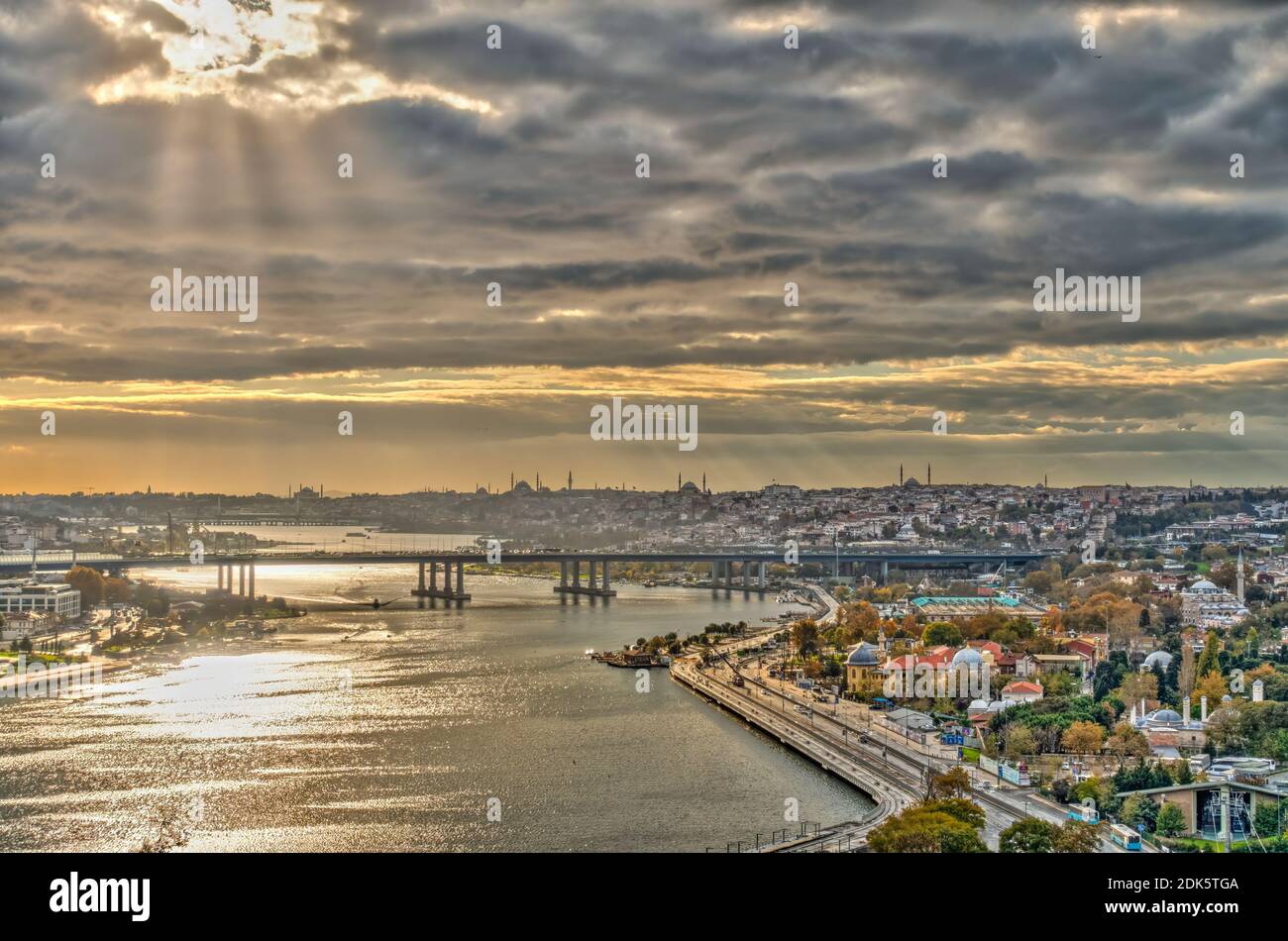Istanbul cityscape, HDR Image Stock Photo - Alamy