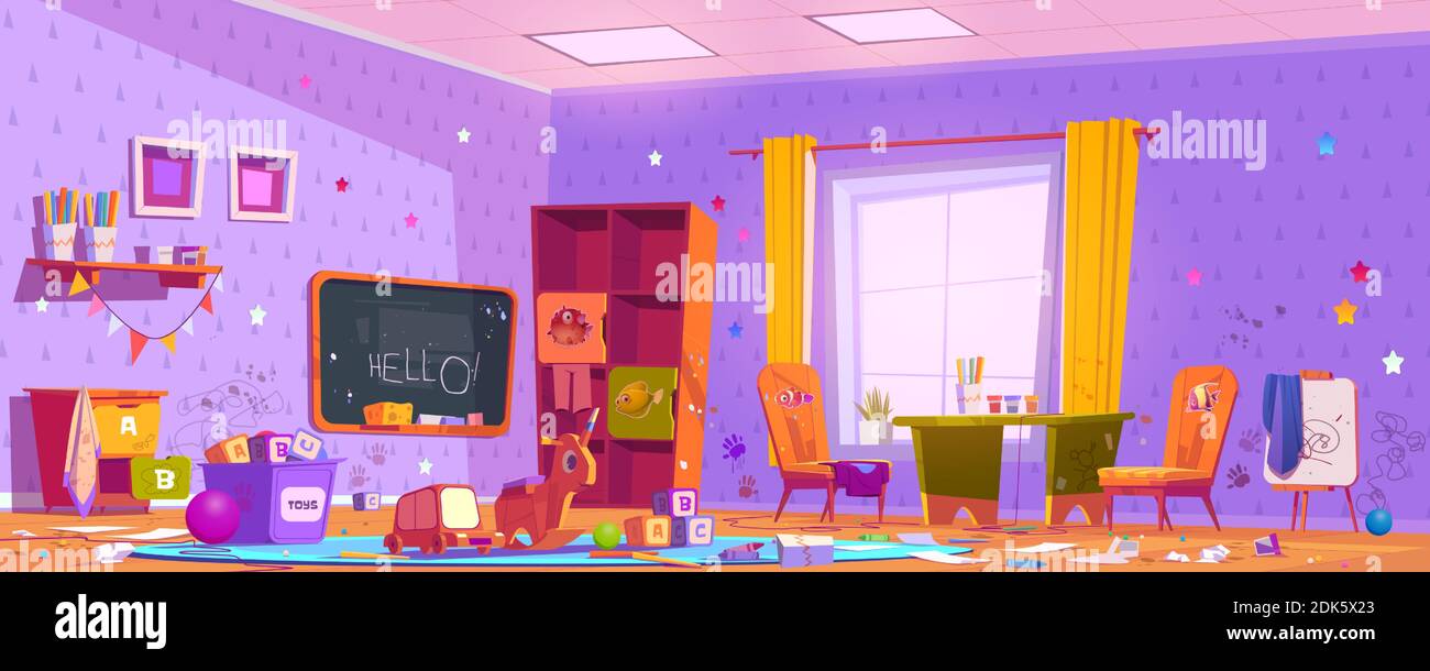 Toys scattered on the floor Stock Vector Images - Alamy