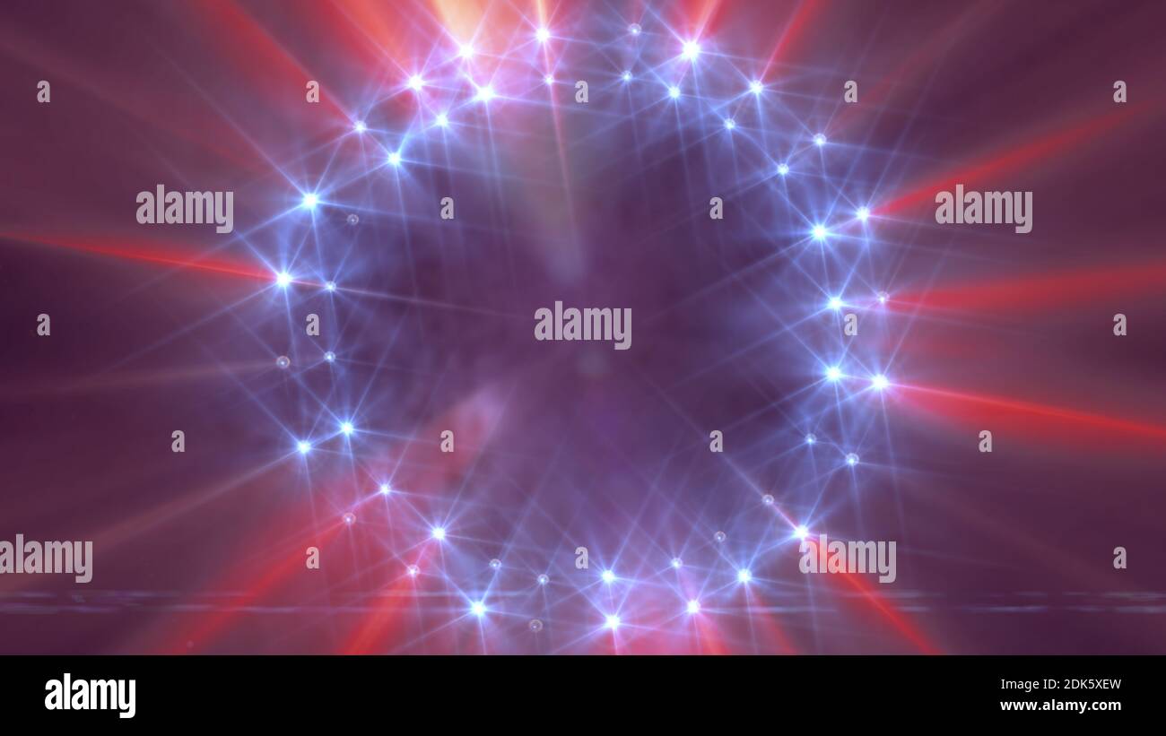 Bright stadium arena lighting spotlight 3d illustration render Stock ...