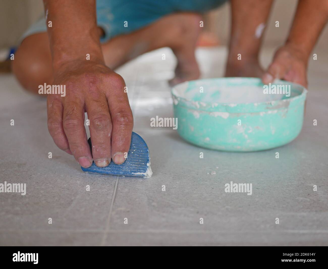 Applying Cement High Resolution Stock Photography and Images - Alamy