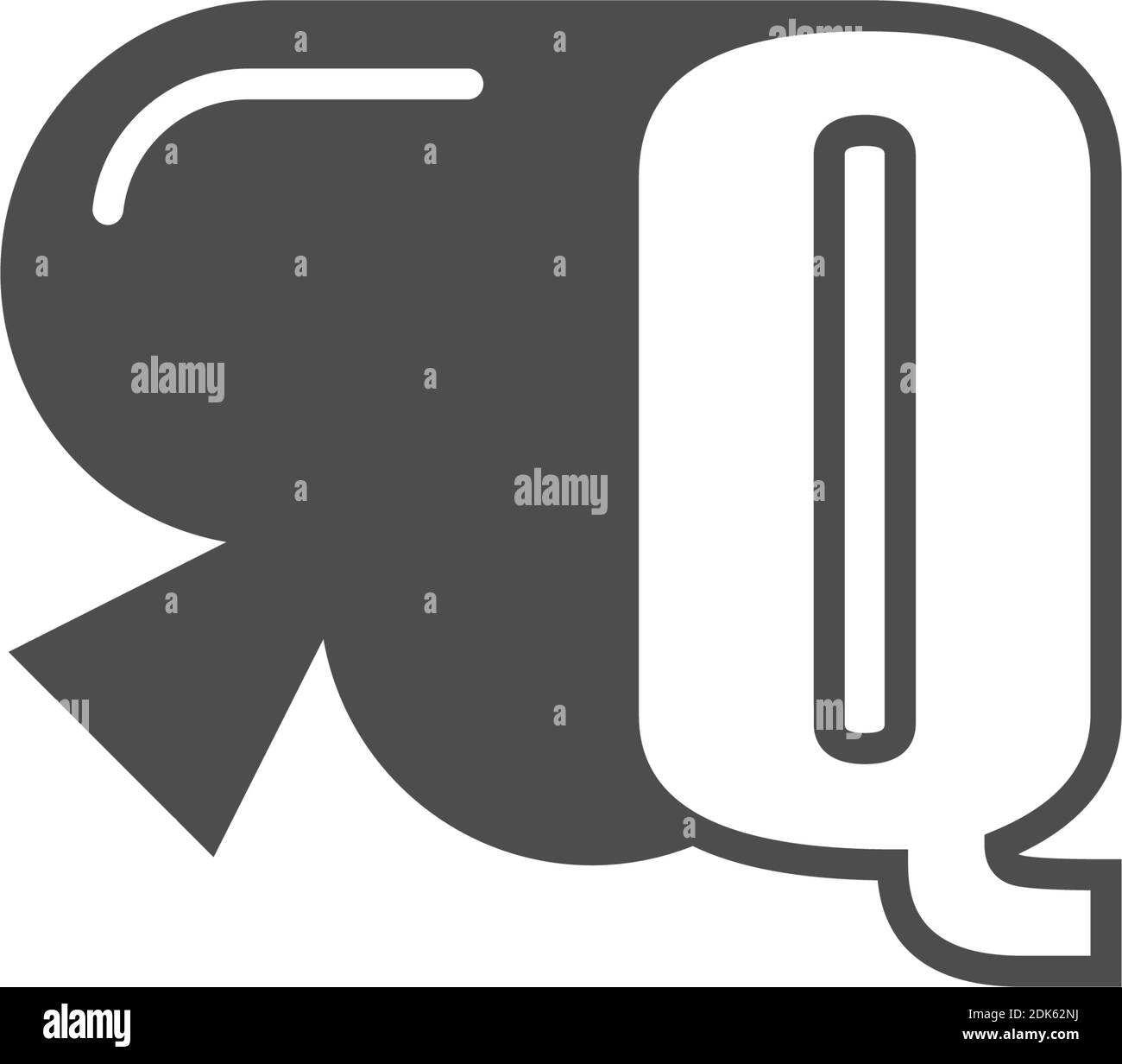 Q Spade Symbol