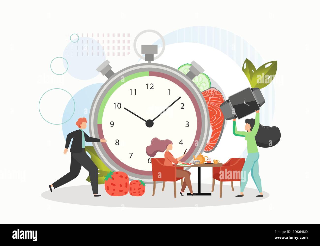 Intermittent or interval fasting. Happy girl practicing fasting and ...