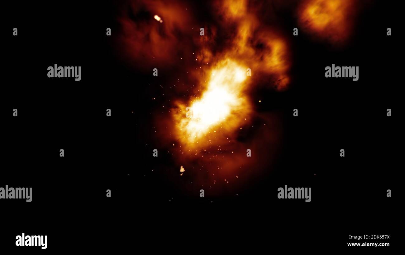 Abstract orange red light particle hi-res stock photography and images ...