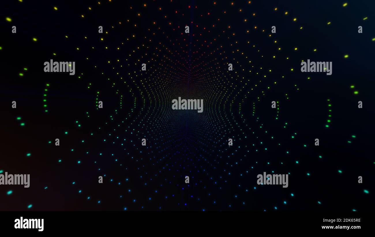 particle geometry planet, Abstract particles background, 3D rendering ...