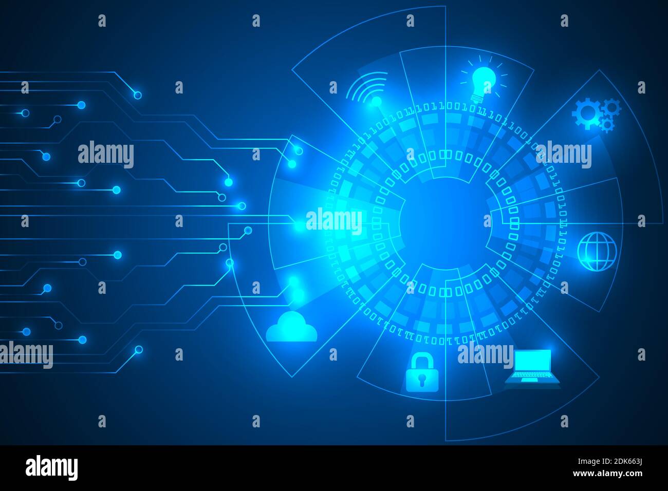 big data digital lines technology. data analysis abstract Stock Vector ...